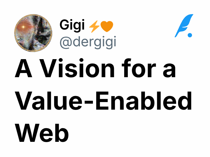 A Vision for a Value-Enabled Web | Gigi ⚡🧡