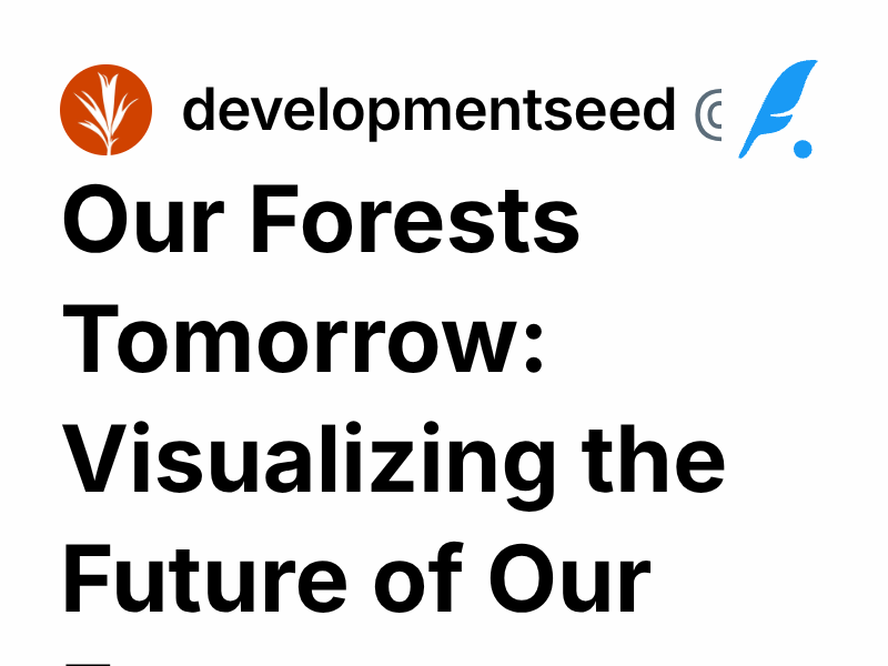 Our Forests Tomorrow: Visualizing the Future of Our Forests ...