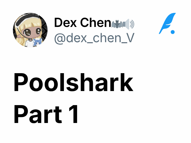 Poolshark Part 1 | Dex Chen🦇🔊