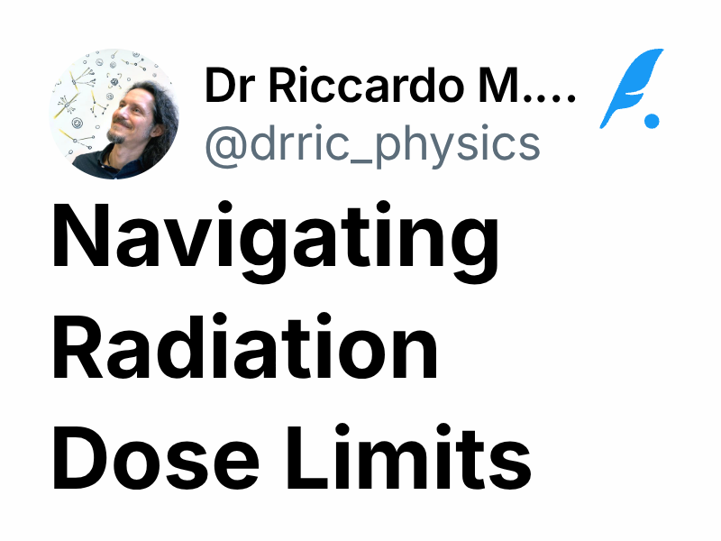 Navigating Radiation Dose Limits | Dr Riccardo M. Bianchi💥 Physicist at ...