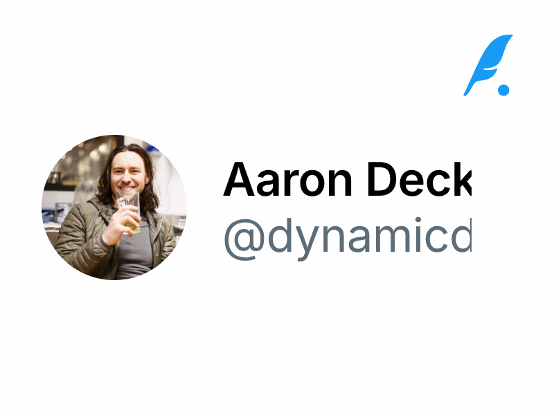 Aaron Decker (@dynamicdoublea)