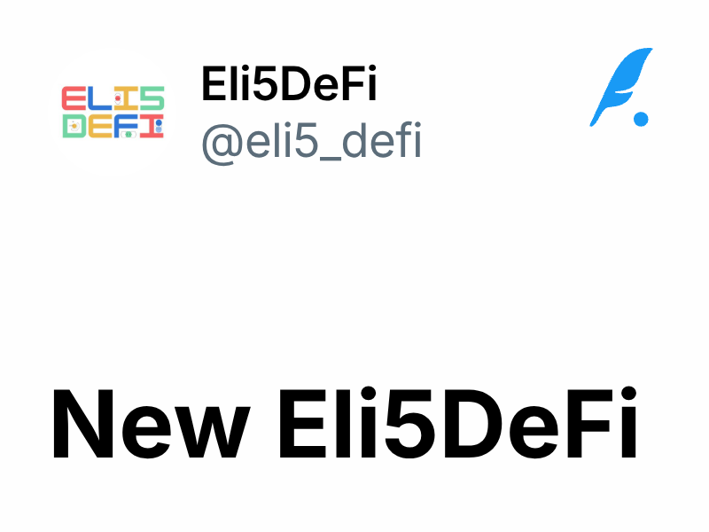 New Eli5DeFi | Eli5DeFi