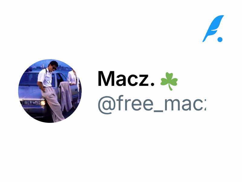 Macz. ☘️ (@free_macz)