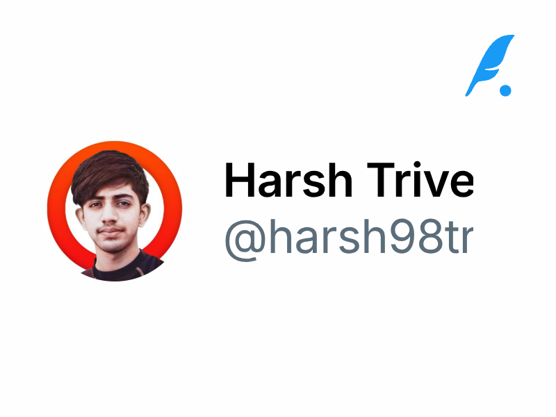 Harsh Trivedi (@harsh98trivedi)