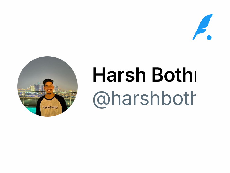 Harsh Bothra (@harshbothra_)