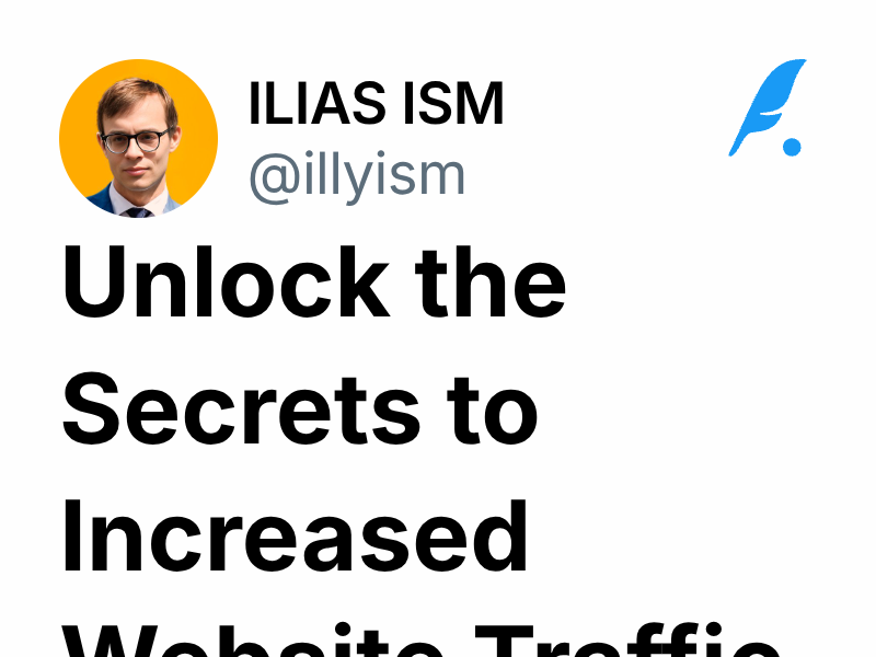 Unlock the Secrets to Increased Website Traffic | ILIAS ISM