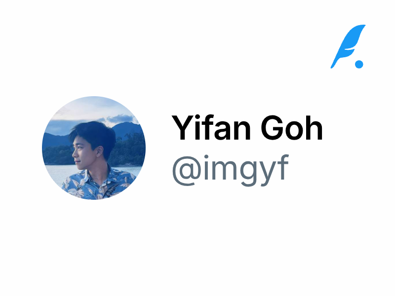 Yifan Goh (@imgyf)