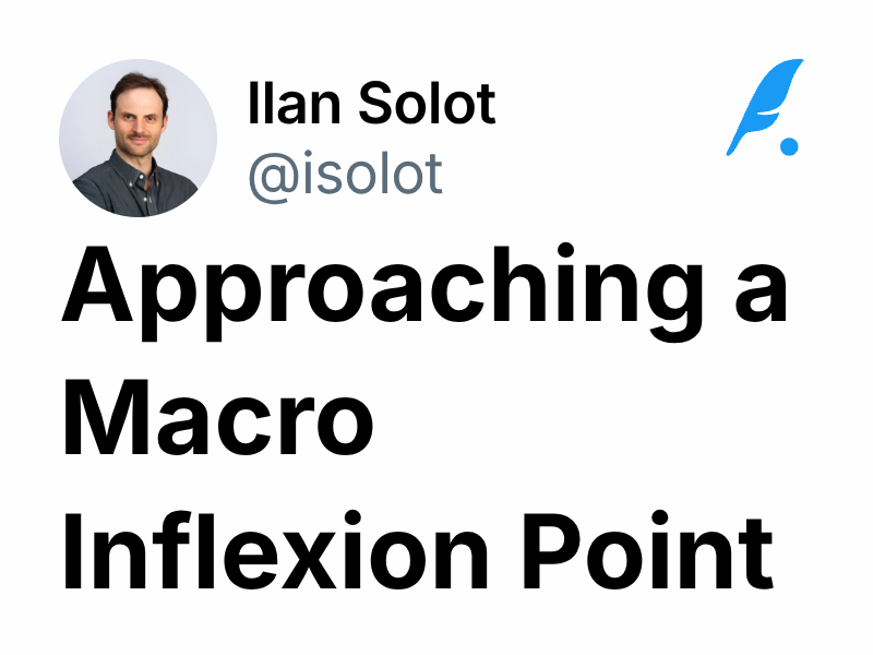 Approaching a Macro Inflexion Point | Ilan Solot
