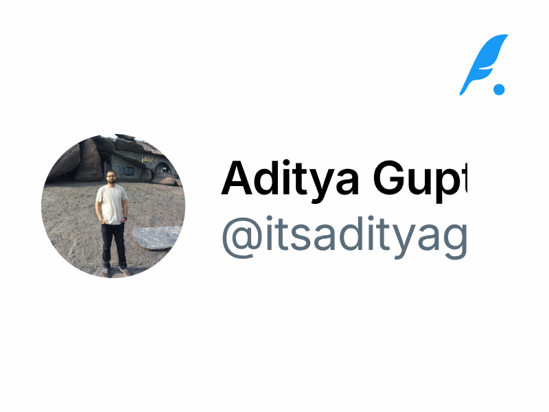 Aditya Gupta (@itsadityagupta)
