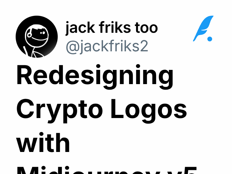 Redesigning Crypto Logos with Midjourney v5 | jack friks too