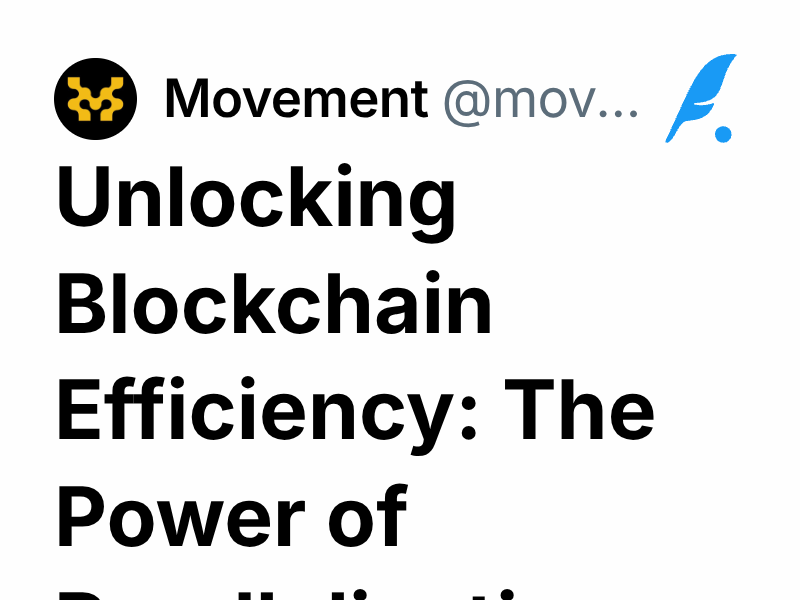 Unlocking Blockchain Efficiency: The Power of Parallelization | Movement