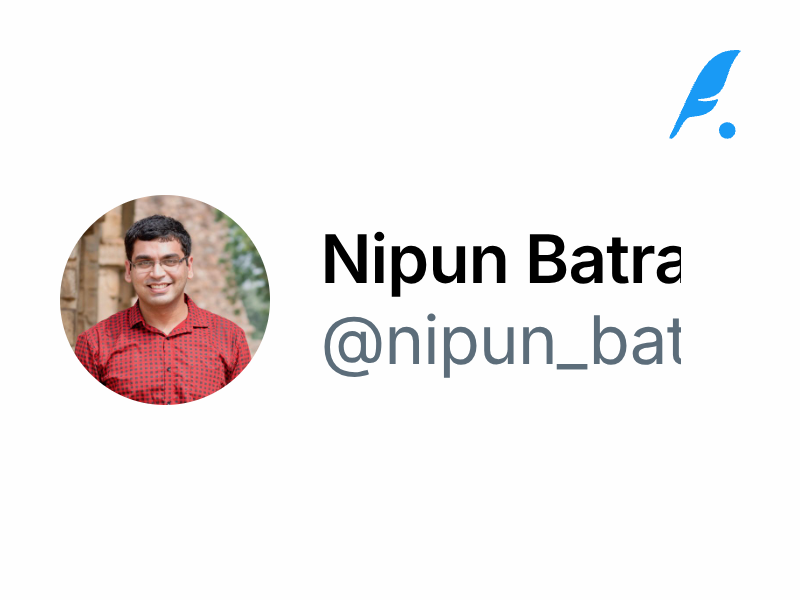 Nipun Batra (@nipun_batra)
