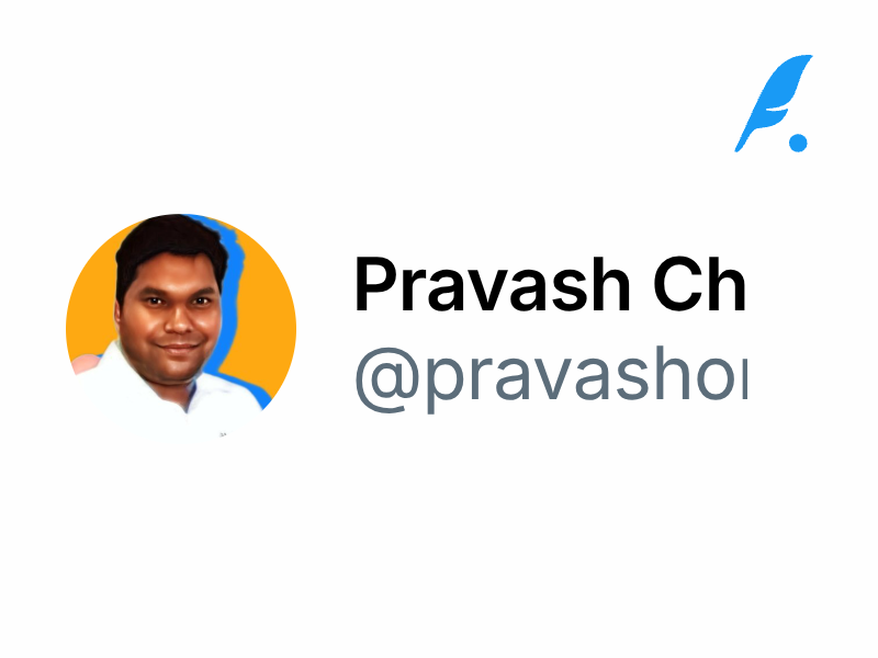 Pravash Chandra (@pravashonomics)