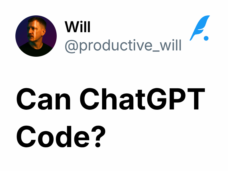 Can ChatGPT Code? | Will
