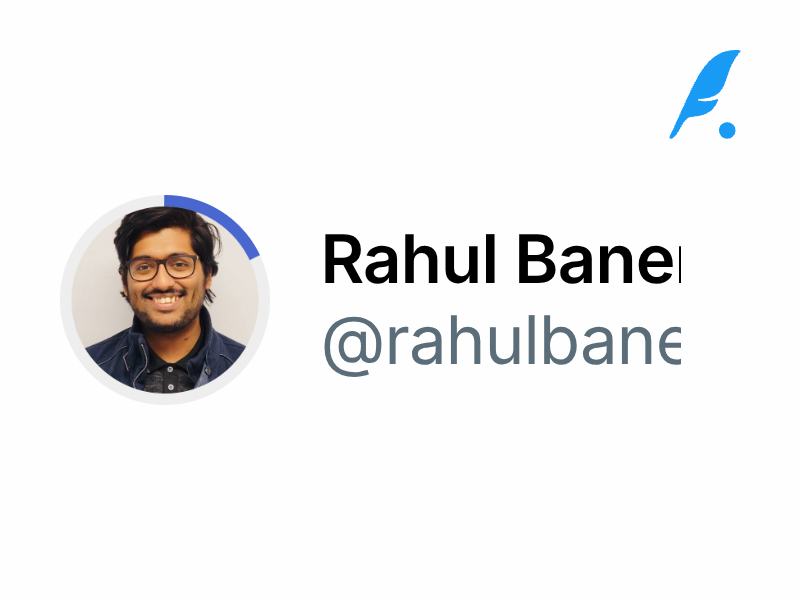 Rahul Banerjee 👨‍💻 (@rahulbanerjee99)
