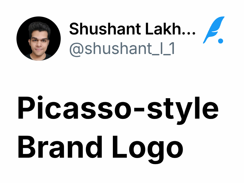 Picasso-style Brand Logo | Shushant Lakhyani
