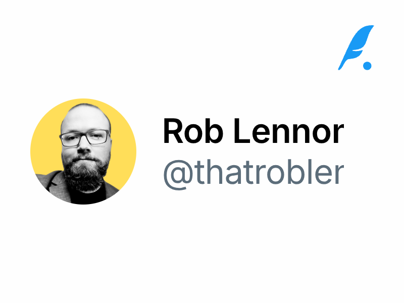 Rob Lennon 🗯 | AI Whisperer (@thatroblennon_1)