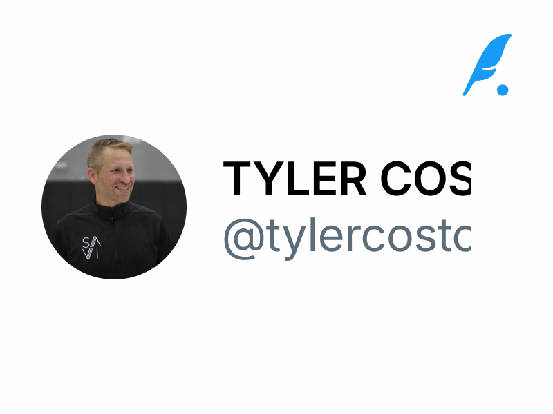 TYLER COSTON | SAVI Coaching (@tylercoston)