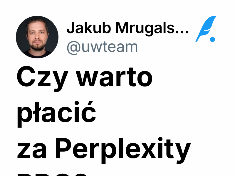 Czy warto płacić za Perplexity PRO? | Jakub Mrugalski 🔥