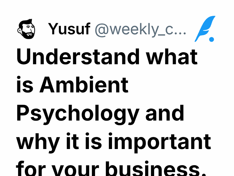 Understand what is Ambient Psychology and why it is important for your ...