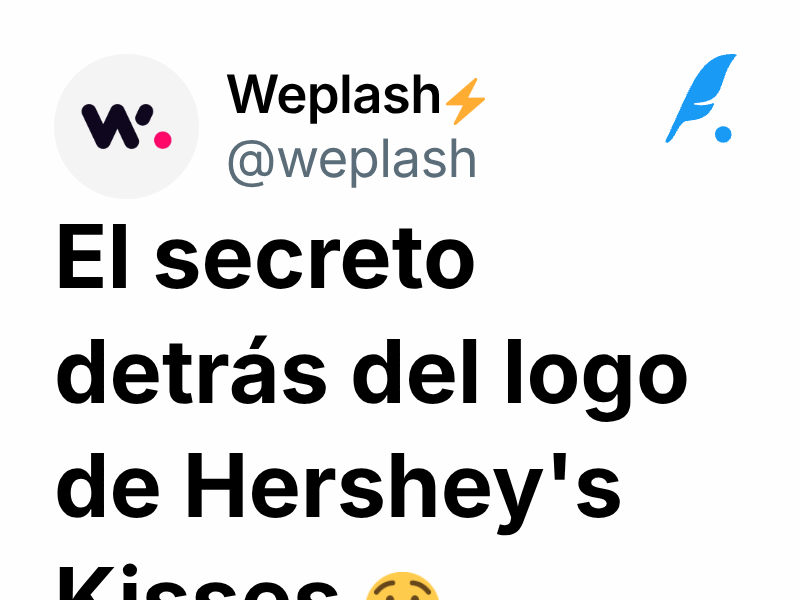 El secreto detrás del logo de Hershey's Kisses 🤫 | Weplash⚡️