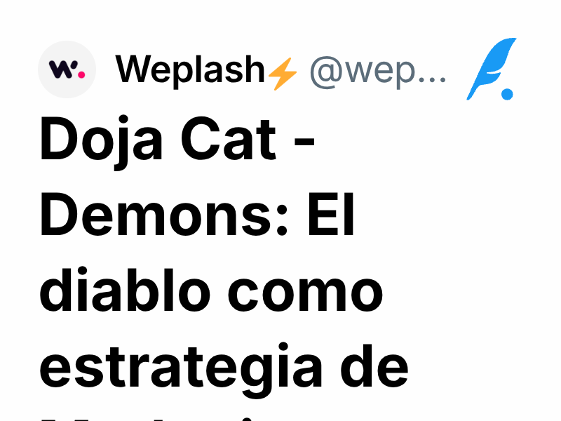 Doja Cat - Demons: El diablo como estrategia de Marketing 😈 | Weplash⚡️