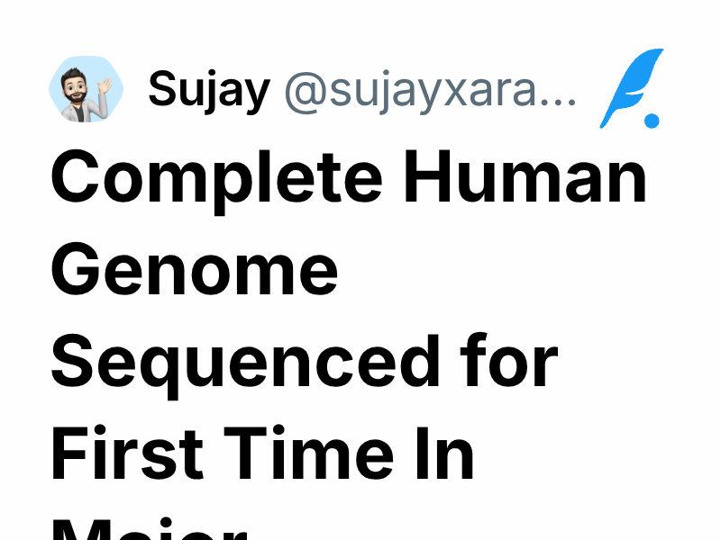 Complete Human Genome Sequenced for First Time In Major Breakthrough ...